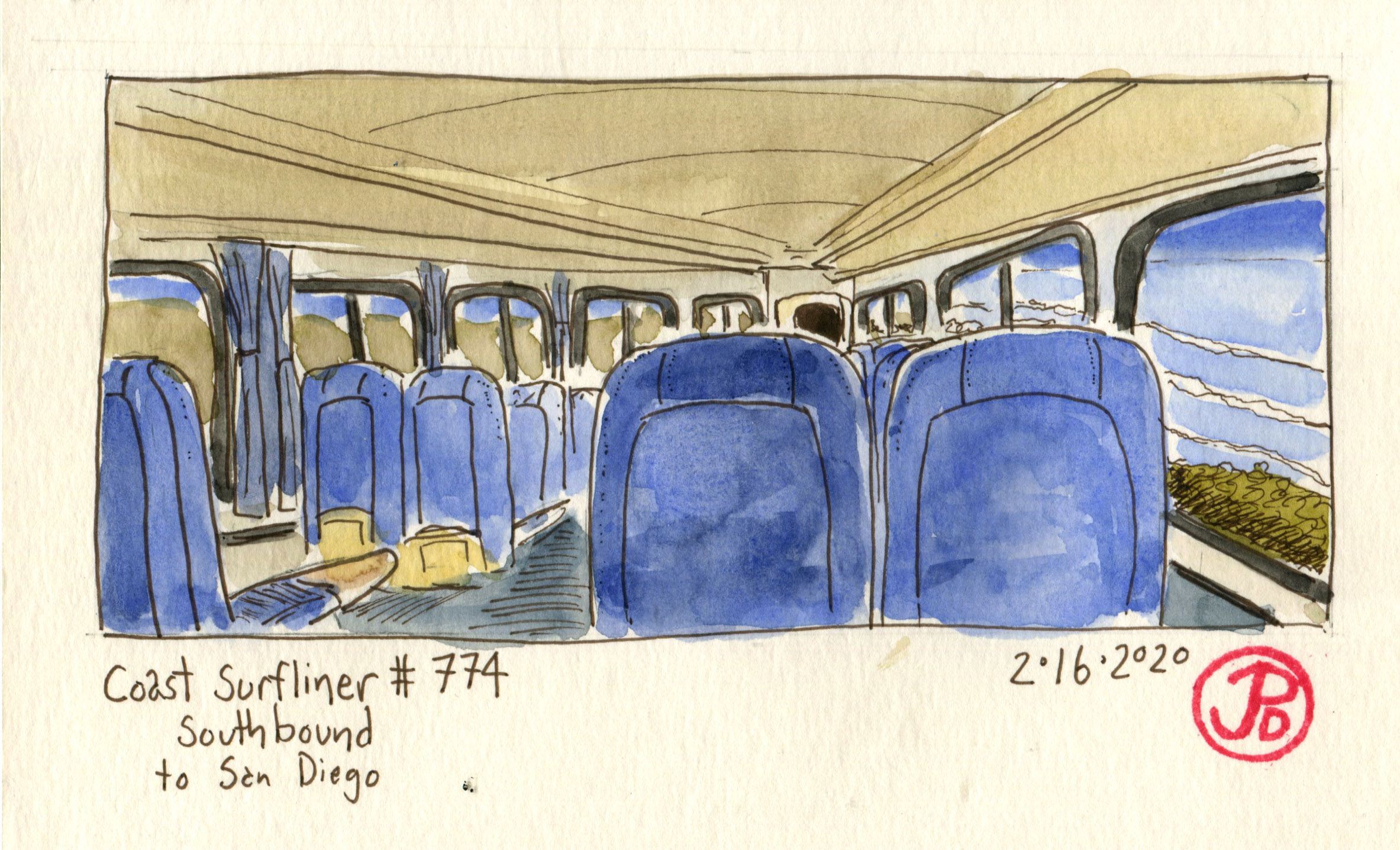 All Aboard the Pacific Coastliner – Corvid Sketcher
