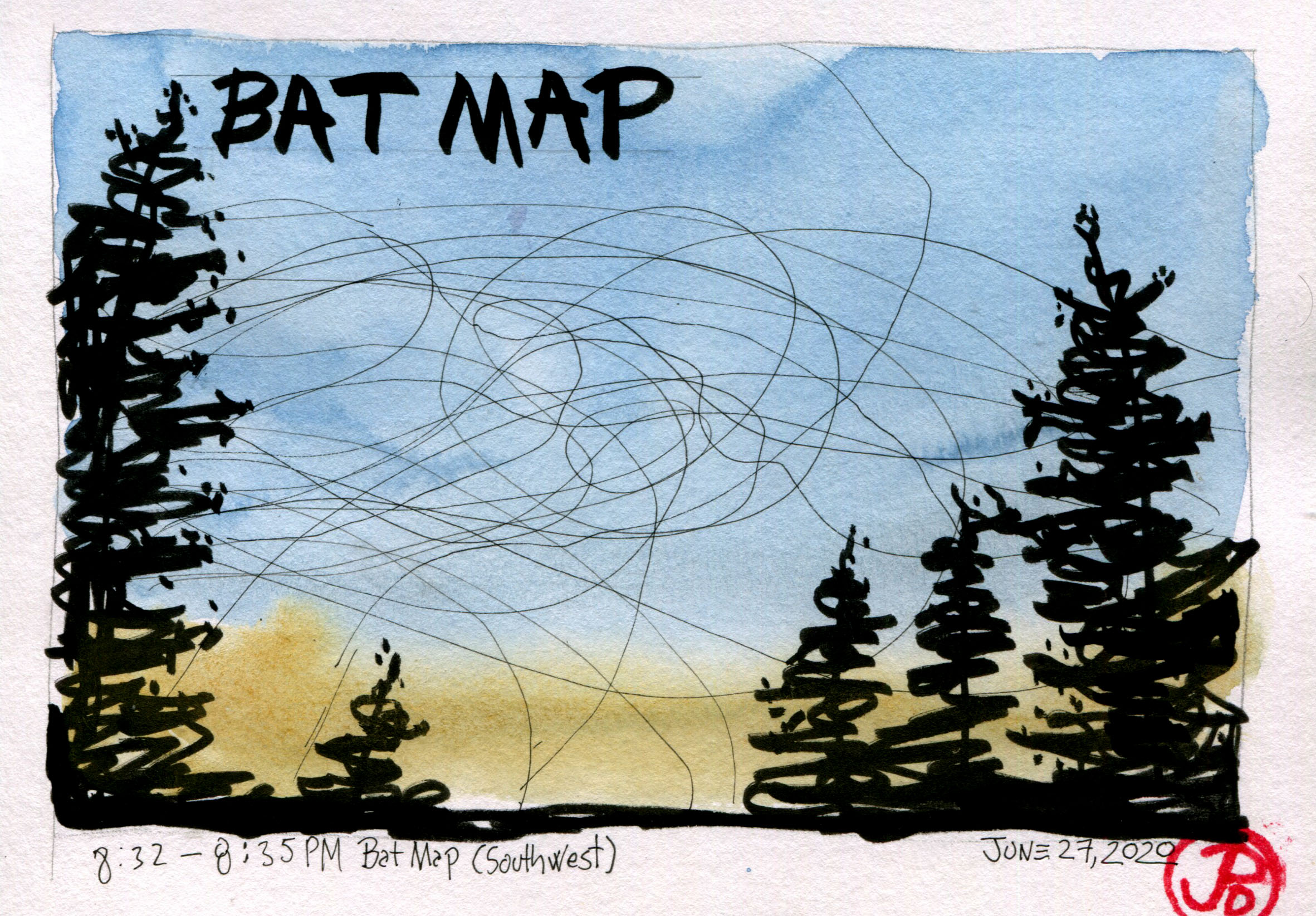 Bat Map – Corvid Sketcher
