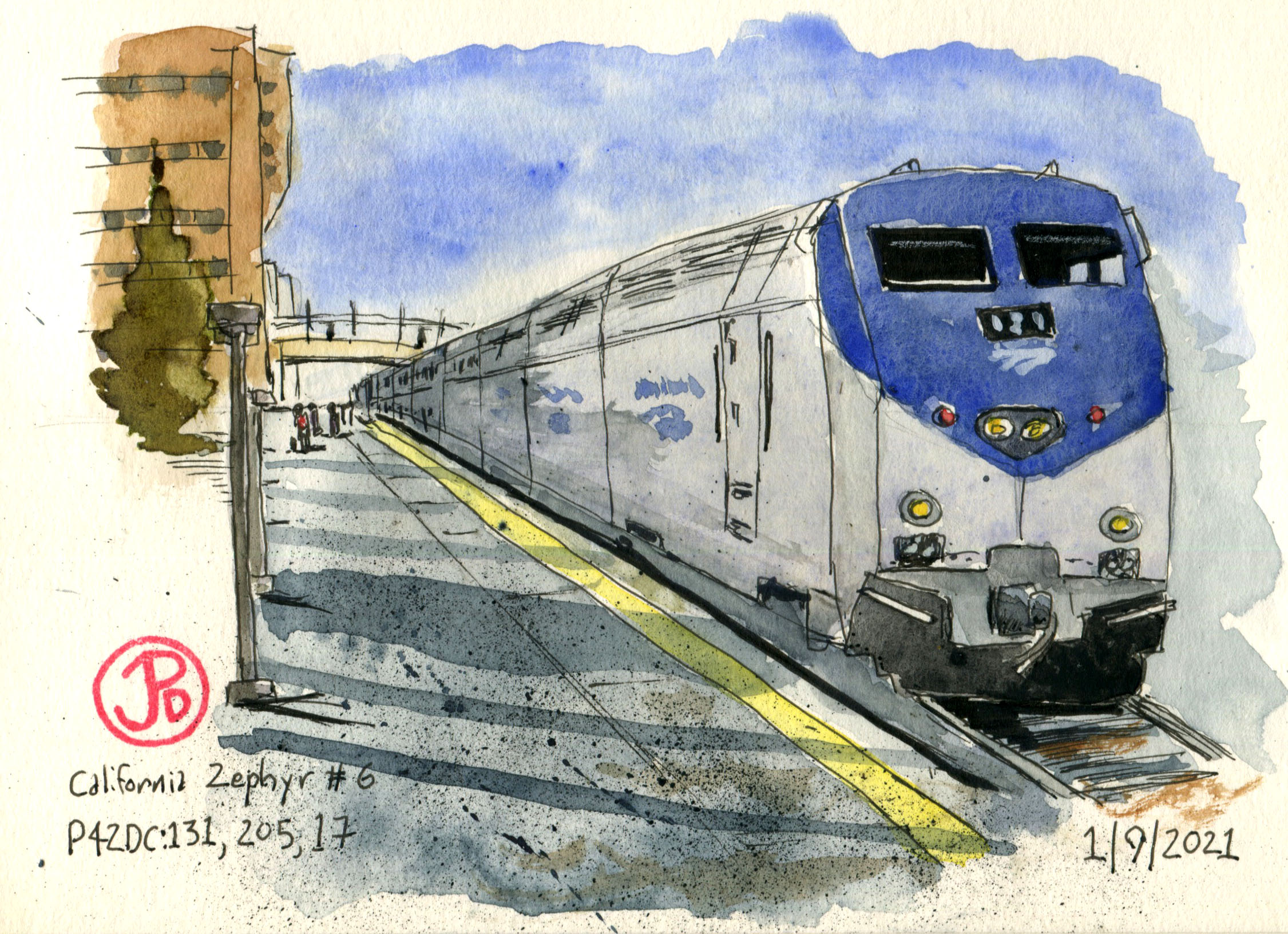 California Zephyr and Southern Pacific Ghosts – Corvid Sketcher