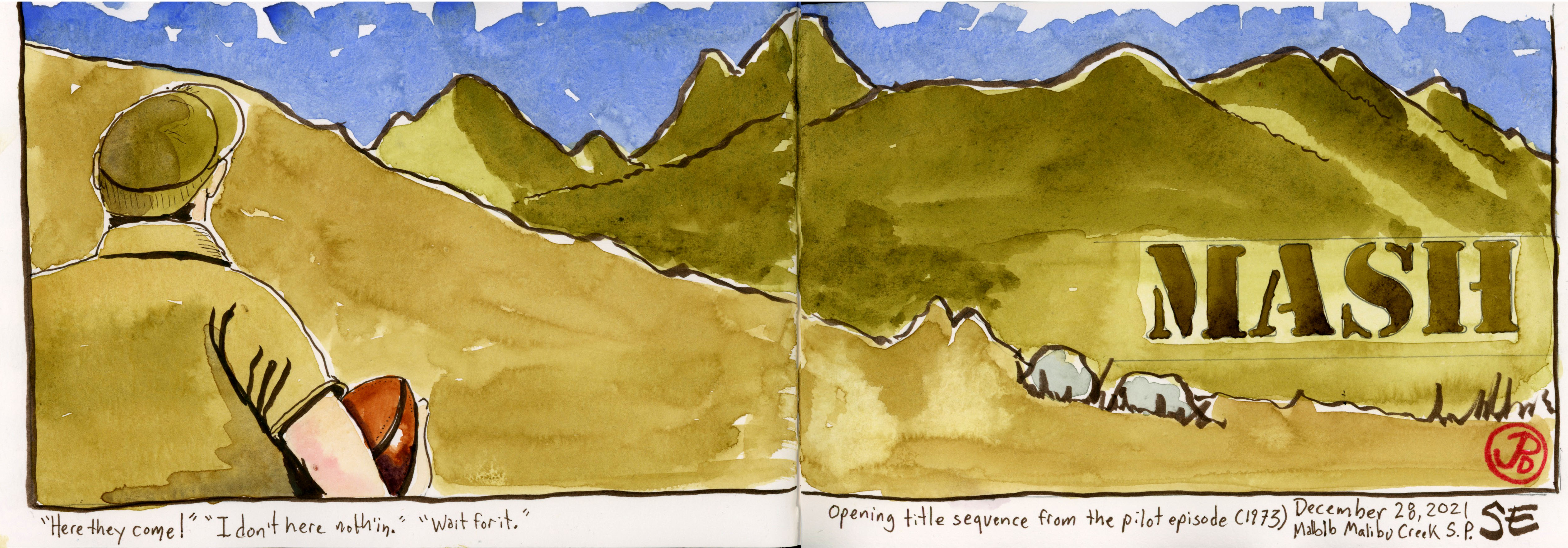 Sketching on the Helipad, M*A*S*H Part 2 – Corvid Sketcher