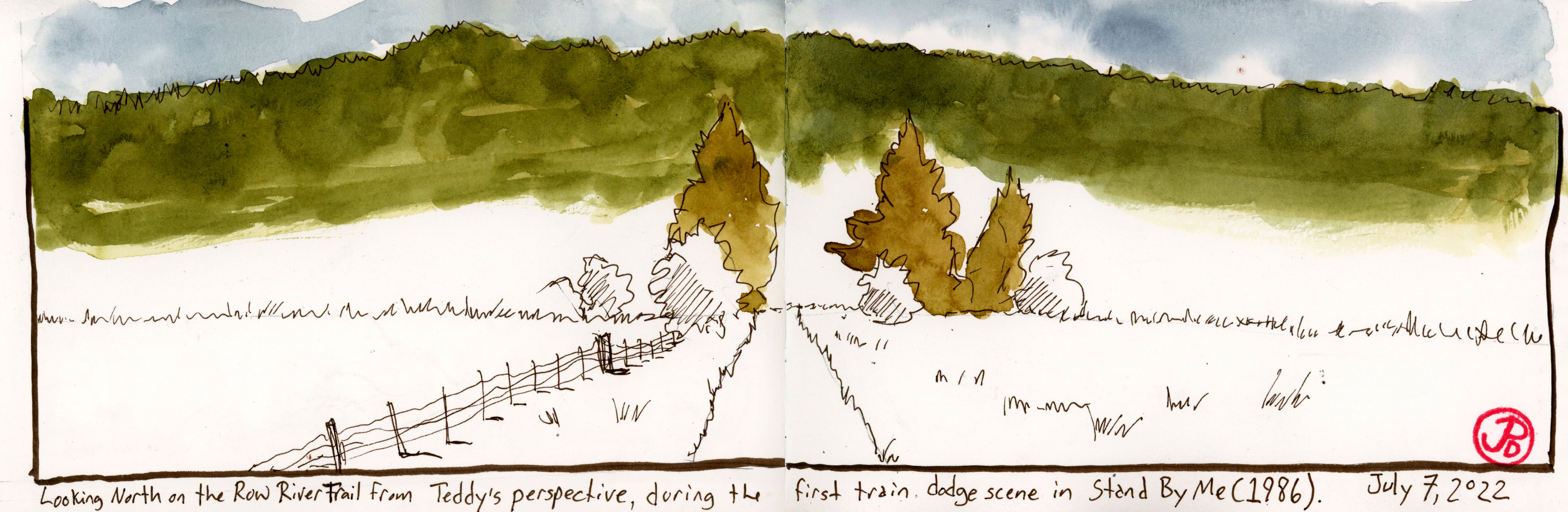 Cinema’s Bikeway: Row River Trail – Corvid Sketcher