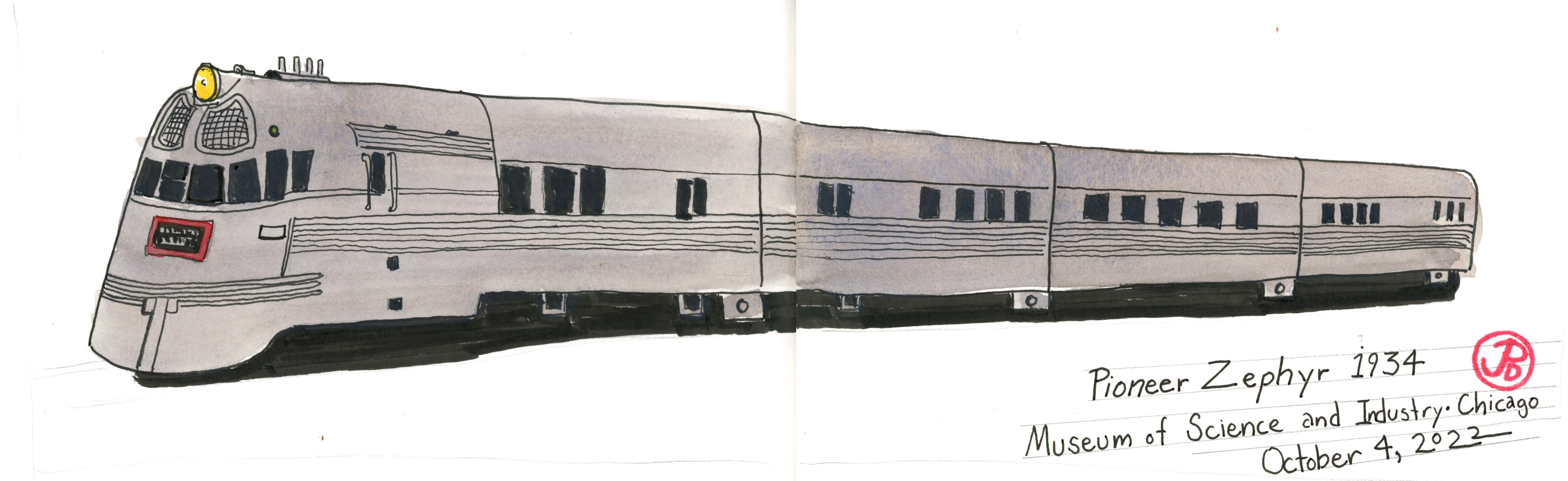 The Pioneer Zephyr (1934) – Corvid Sketcher