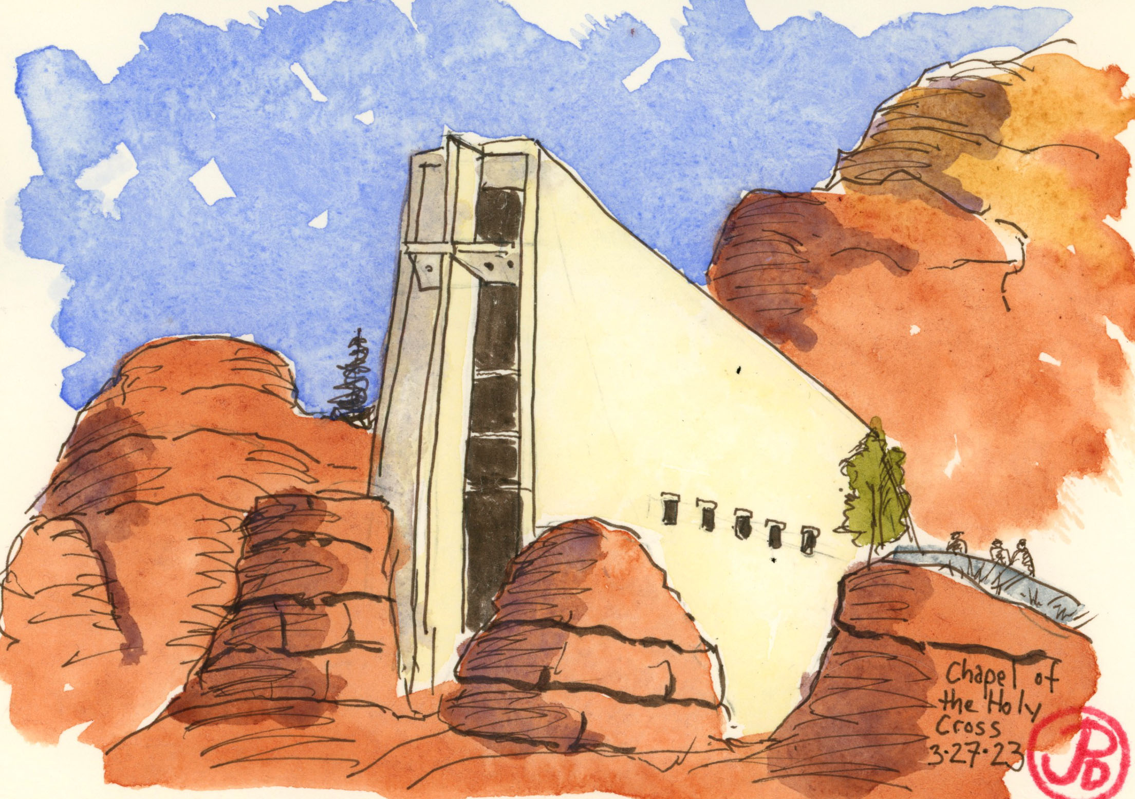 Sketching Red Rocks – Corvid Sketcher