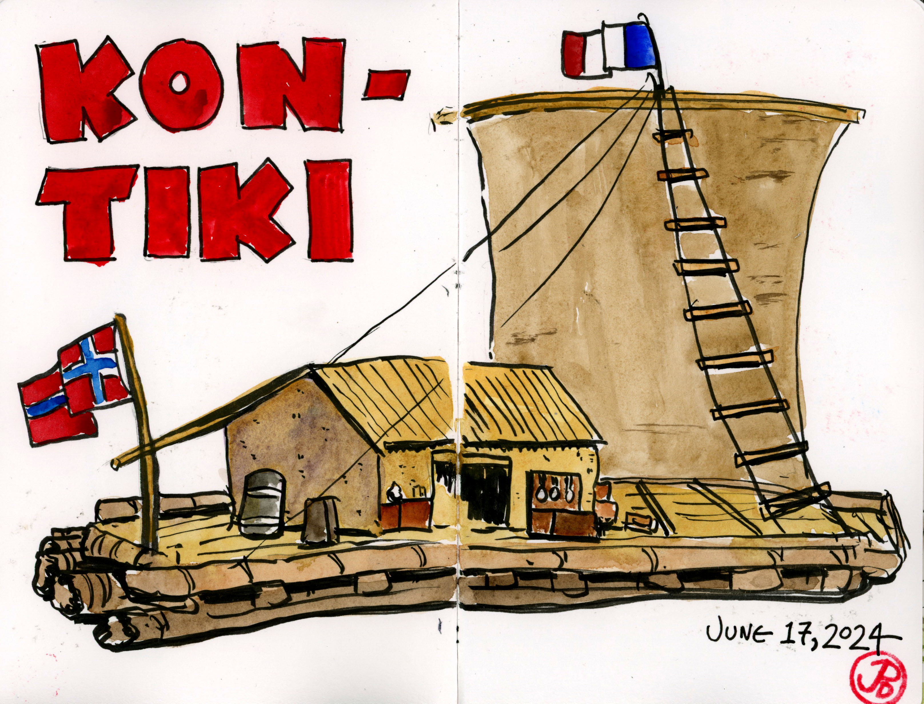 Bygdoy Peninsula: Kon-Tiki – Corvid Sketcher