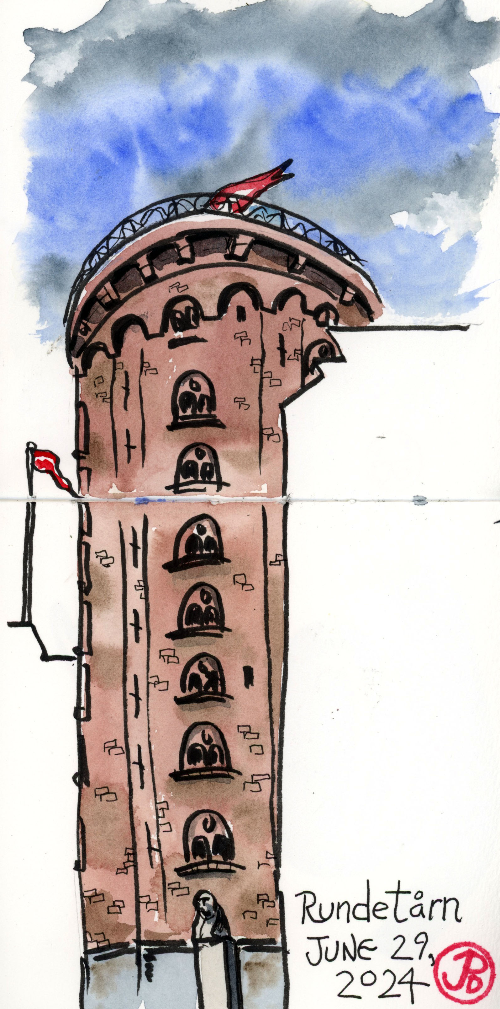 Rundetarn: the Round Tower – Corvid Sketcher