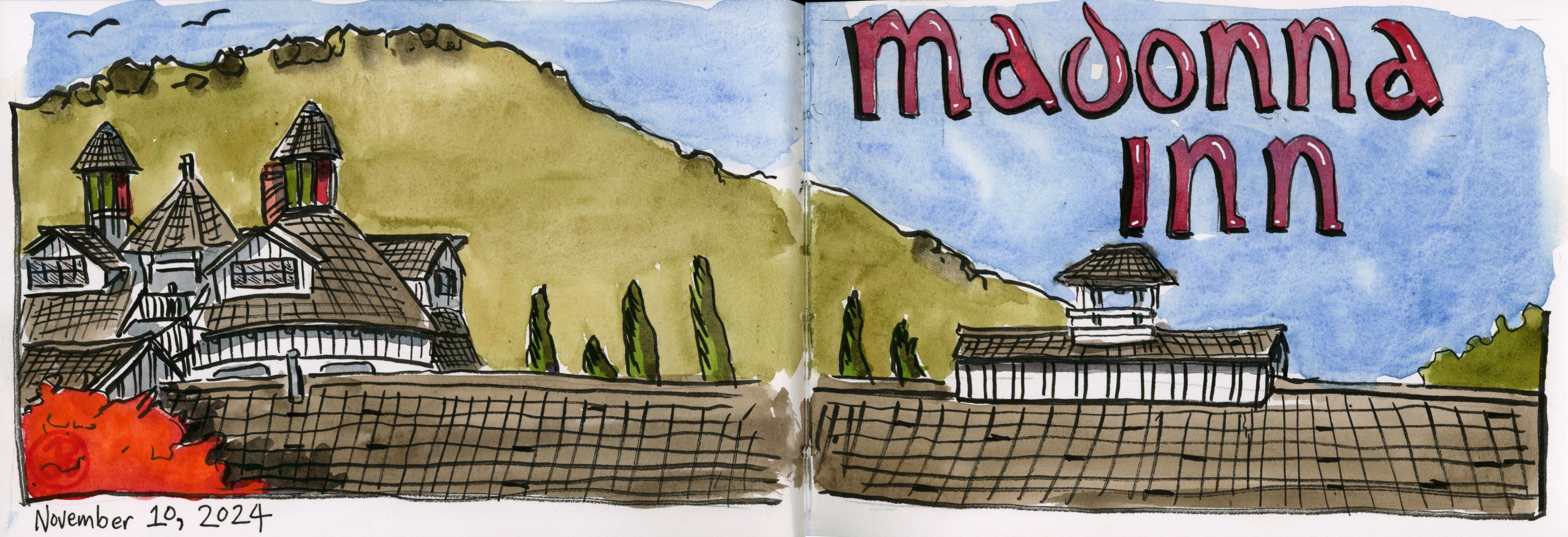 The Madonna Inn – Corvid Sketcher