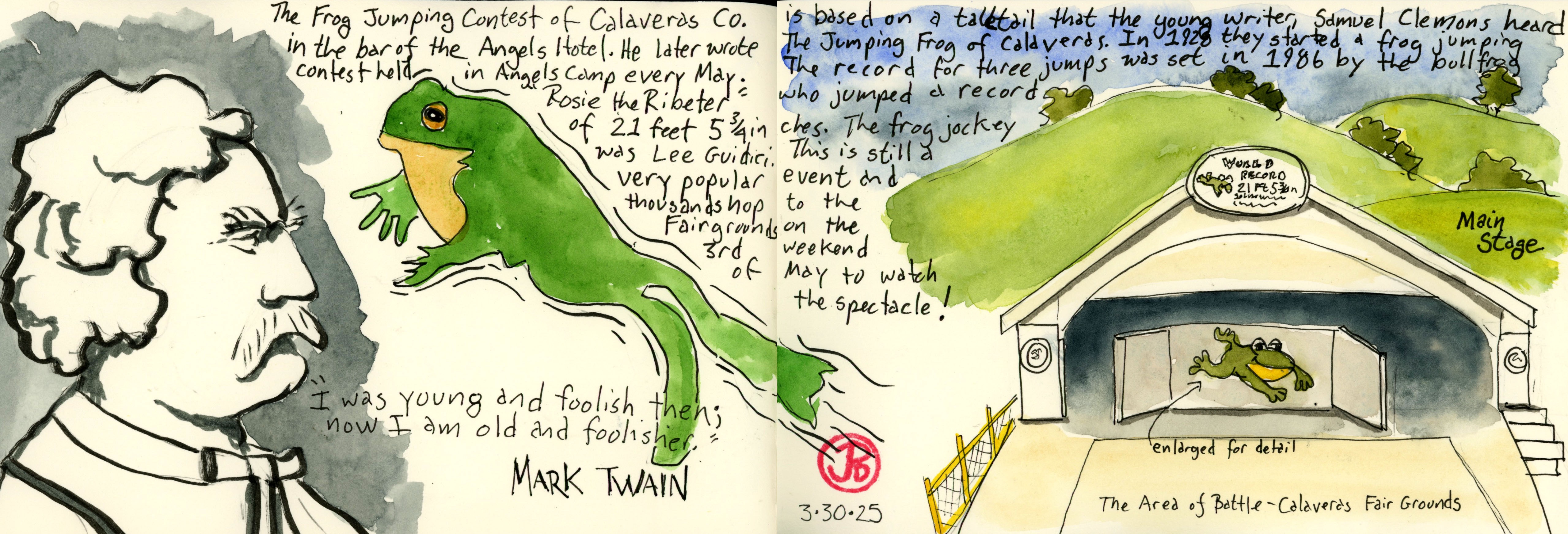 Jumping Frogs of Calaveras County – Corvid Sketcher