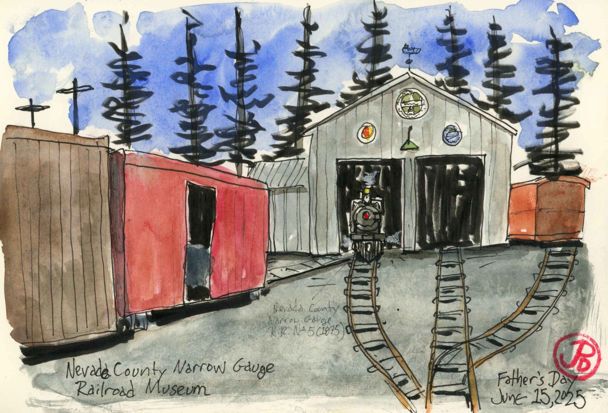 Nevada City Sketching – Corvid Sketcher