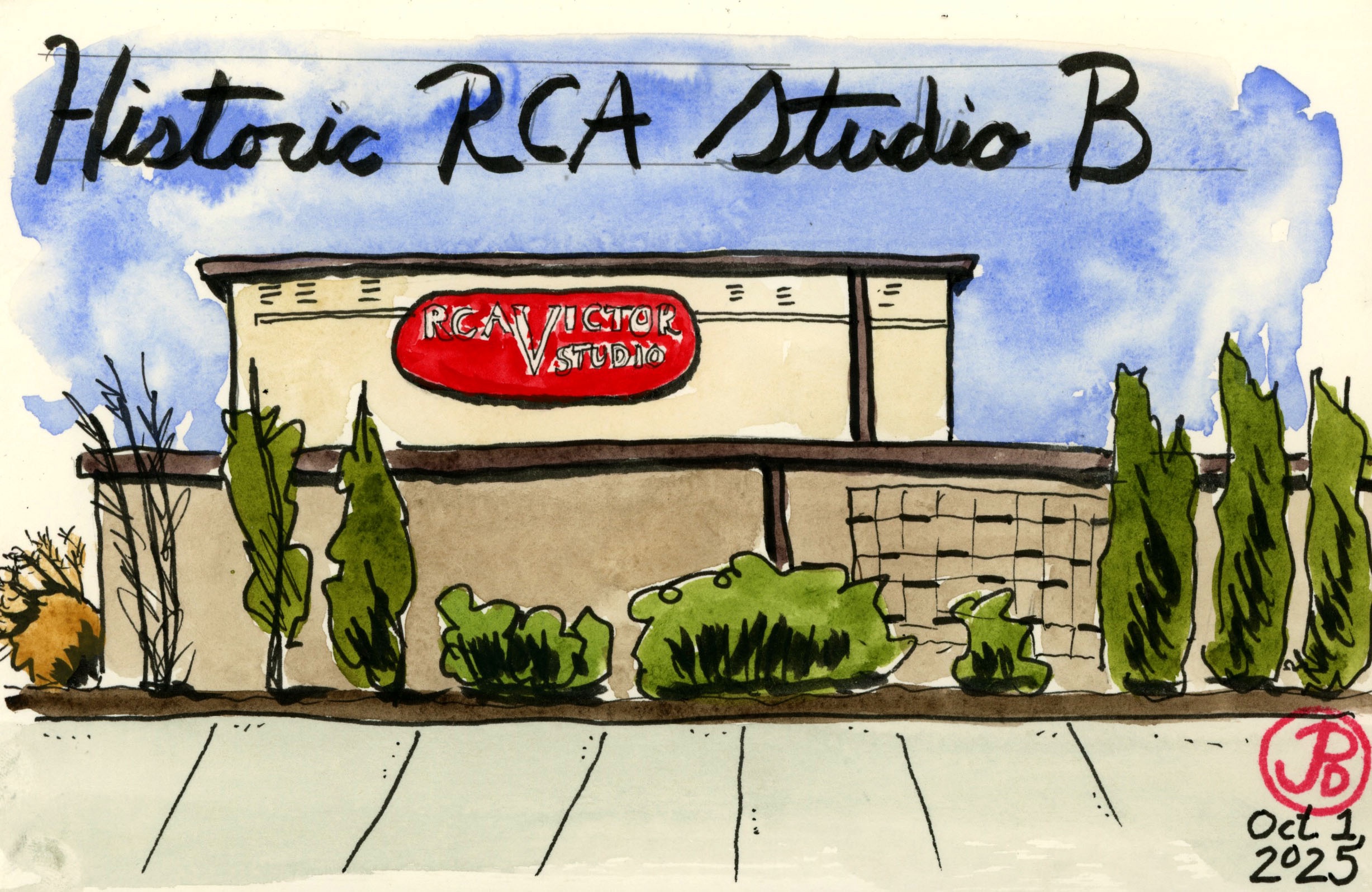 Nashville’s Recording Studios Part 1: RCA Studio B – Corvid Sketcher